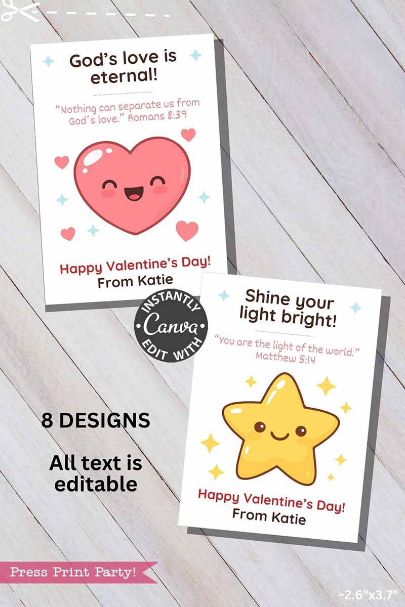 Christian Valentine Cards - Press Print Party!