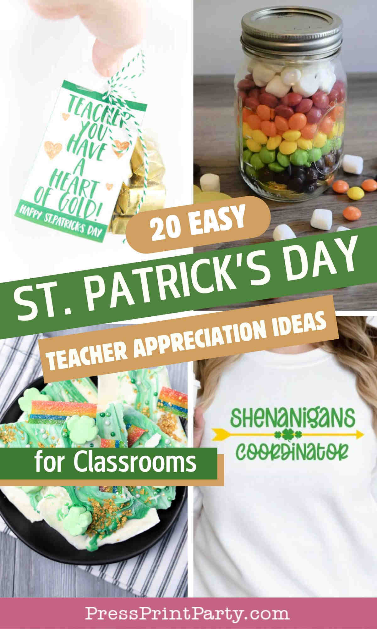 20 Easy St Patrick’s Day Teacher Appreciation Ideas for Classrooms