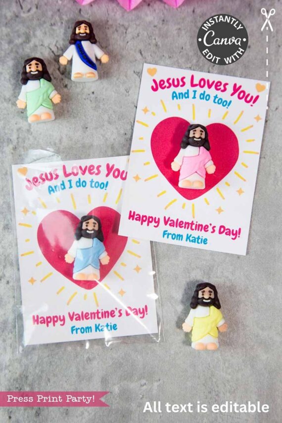 Jesus Loves You Valentine Card Printable