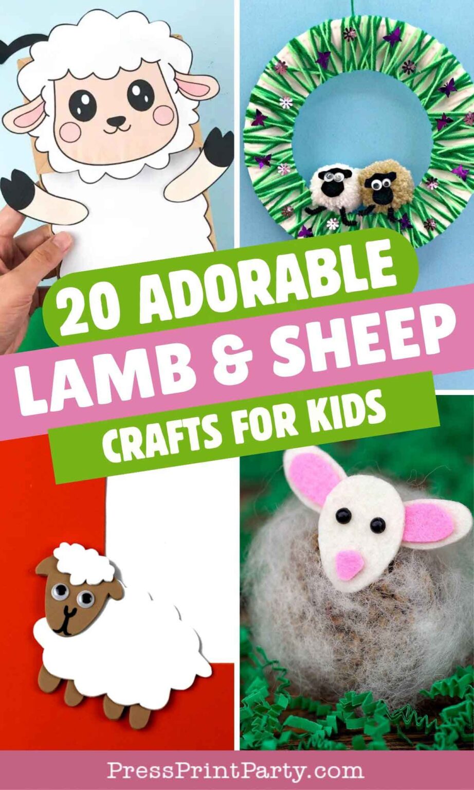 20 Adorable Lamb and Sheep Crafts for Kids